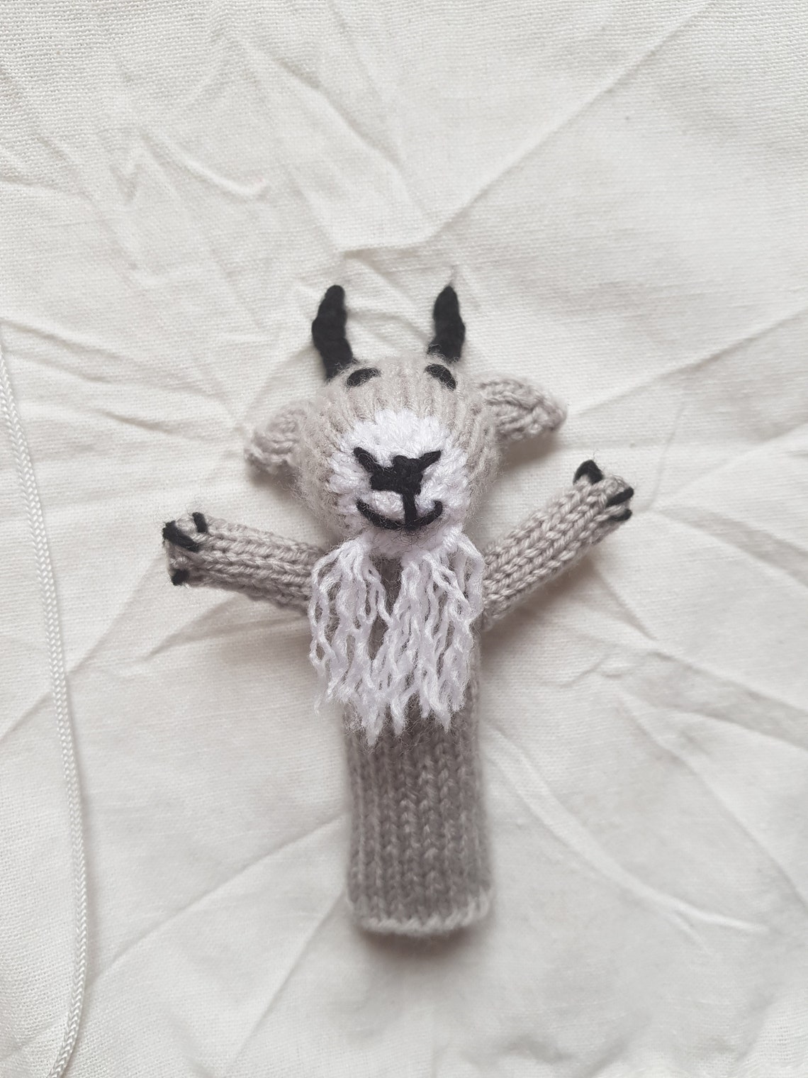 The Three Billy Goats Gruff Finger Puppets Knitting Pattern - Etsy