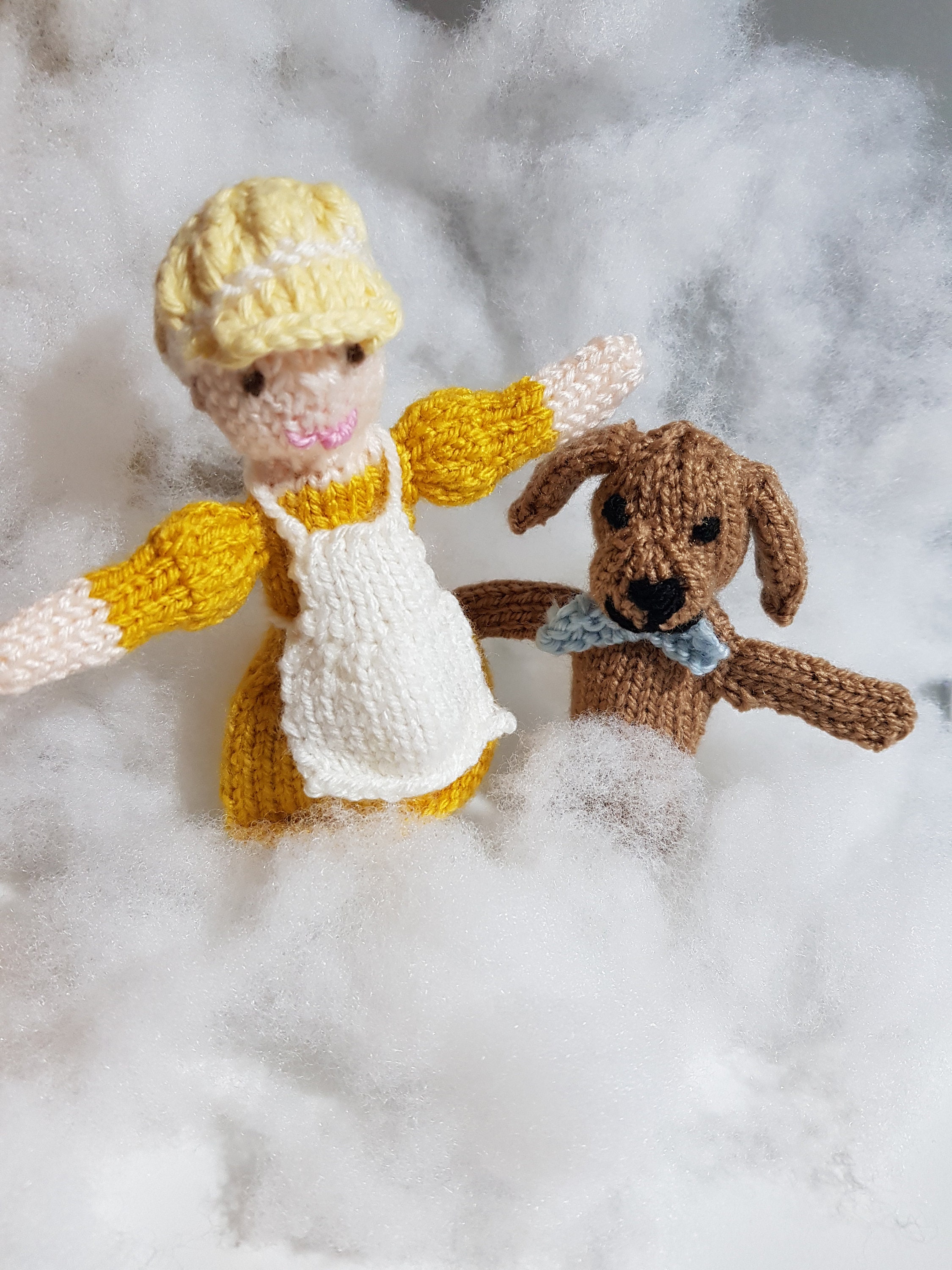 Knitted Nursery Rhyme Characters Clipart