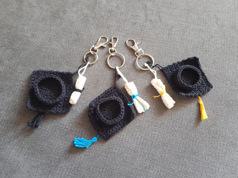 Crochet Graduation Cap Keyring - Etsy