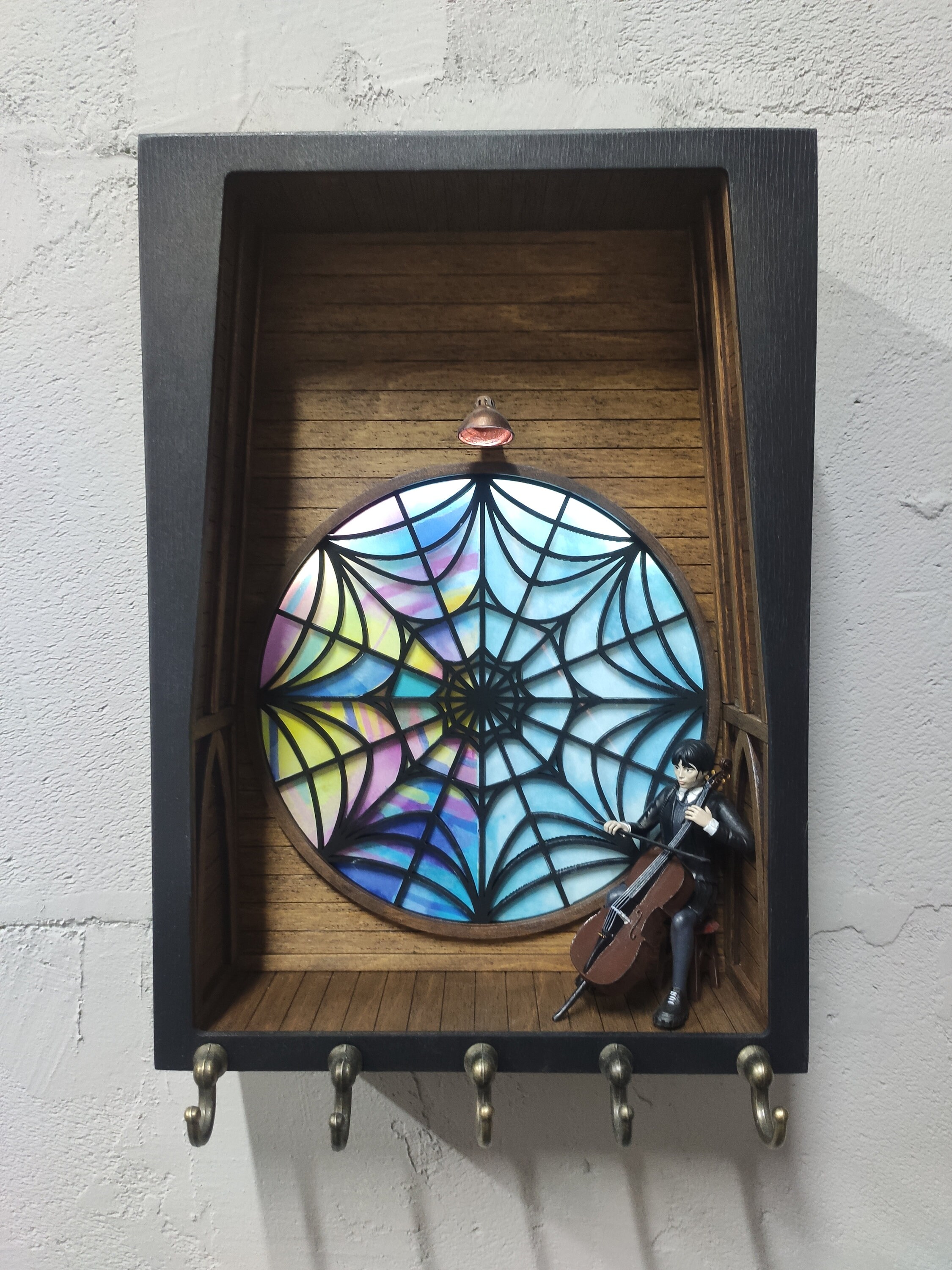 Addams Family Wall Shelf - Miniature Ophelia Hall Window Replica ...