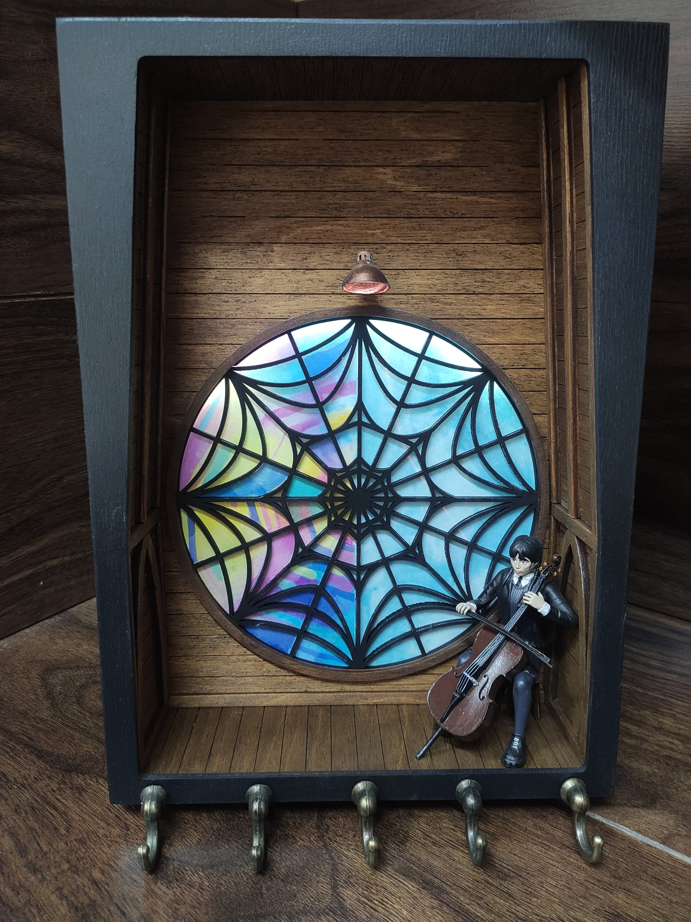 Addams Family Wall Shelf - Miniature Ophelia Hall Window Replica ...