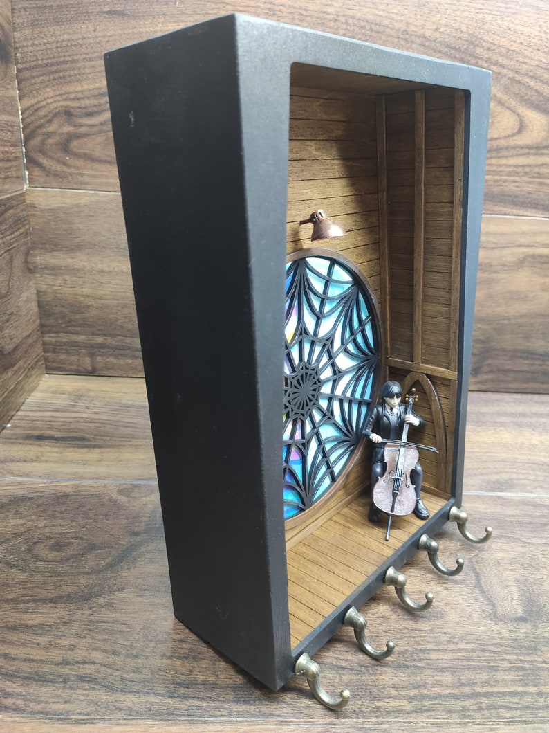 Addams Family Wall Shelf - Miniature Ophelia Hall Window Replica ...