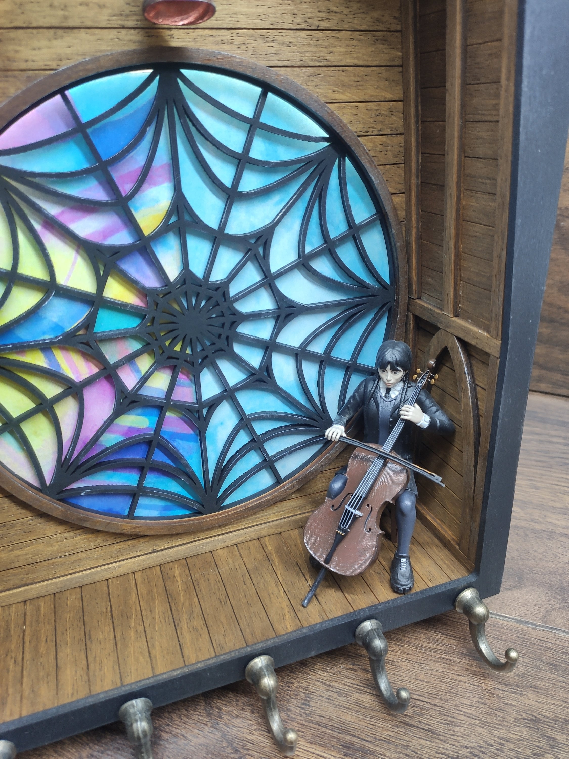 Addams Family Wall Shelf - Miniature Ophelia Hall Window Replica ...