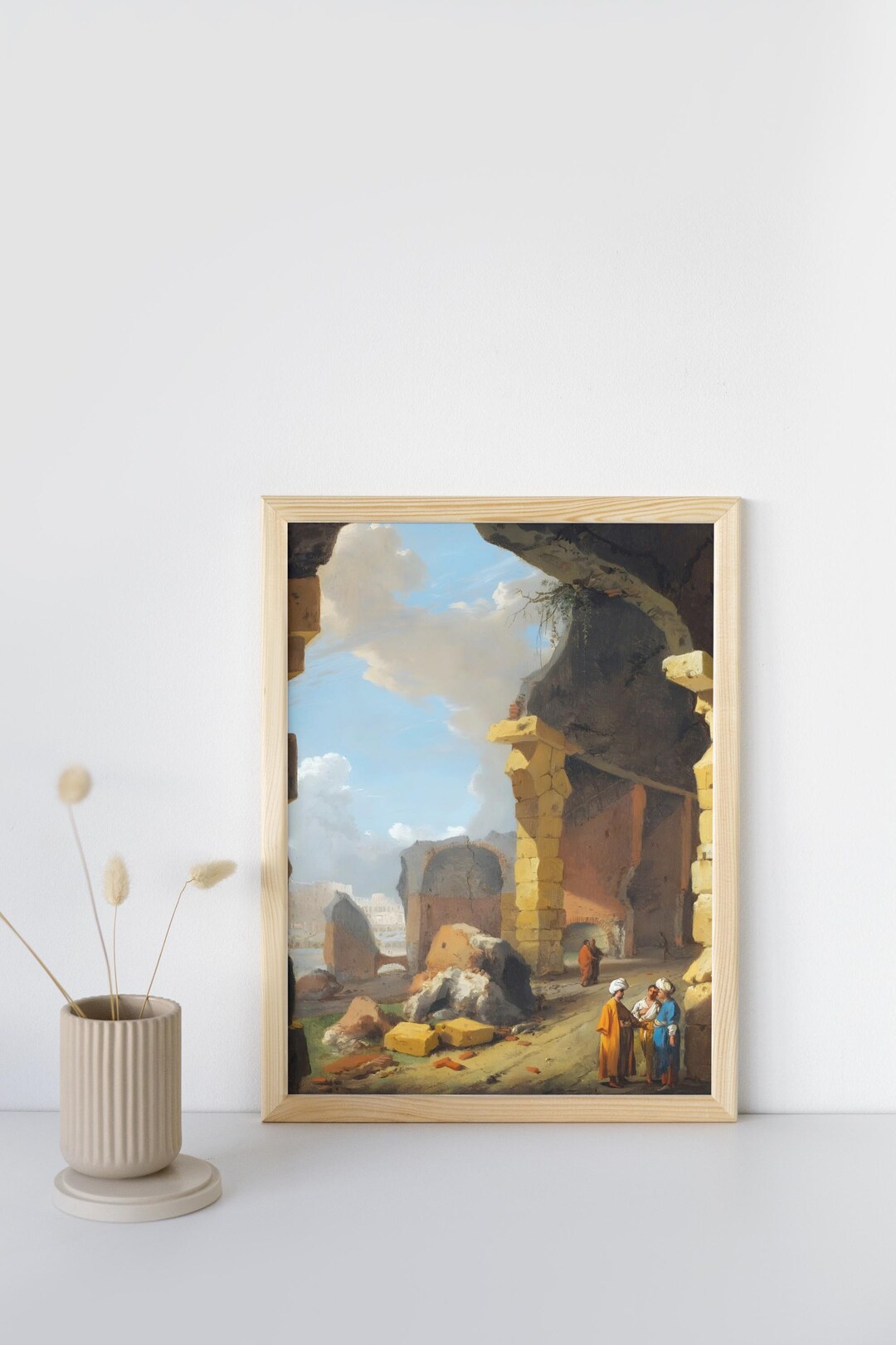 Roman Ruins With Turbaned Figures | Bartholomeus Breenbergh (17th ...