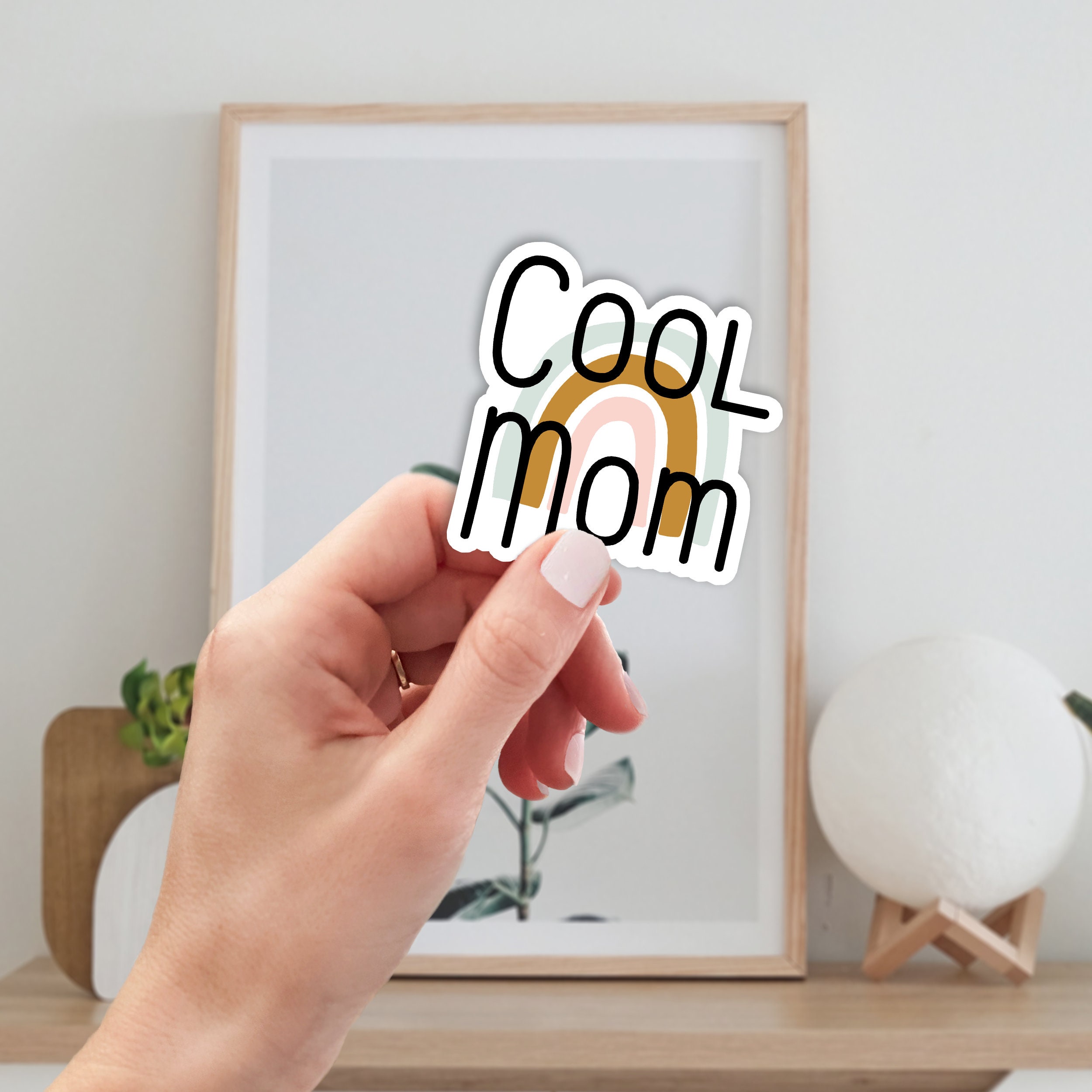 Cool Mom Sticker Boho Rainbow Decal Christmas Gift for Mom - Etsy