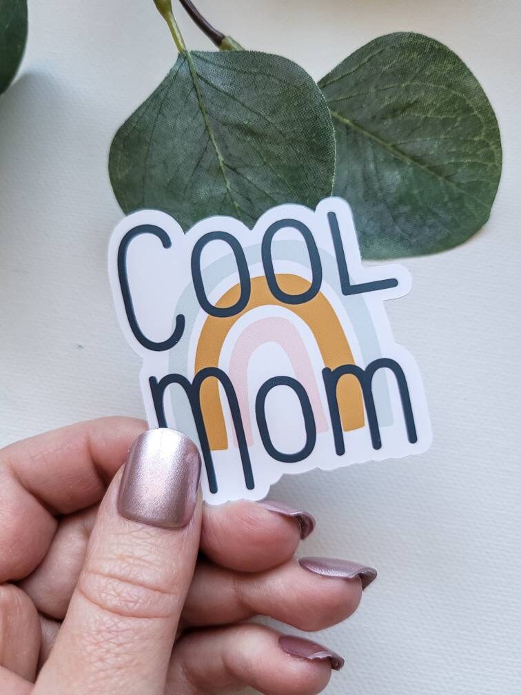 Cool Mom Sticker Boho Rainbow Decal Christmas Gift for Mom - Etsy