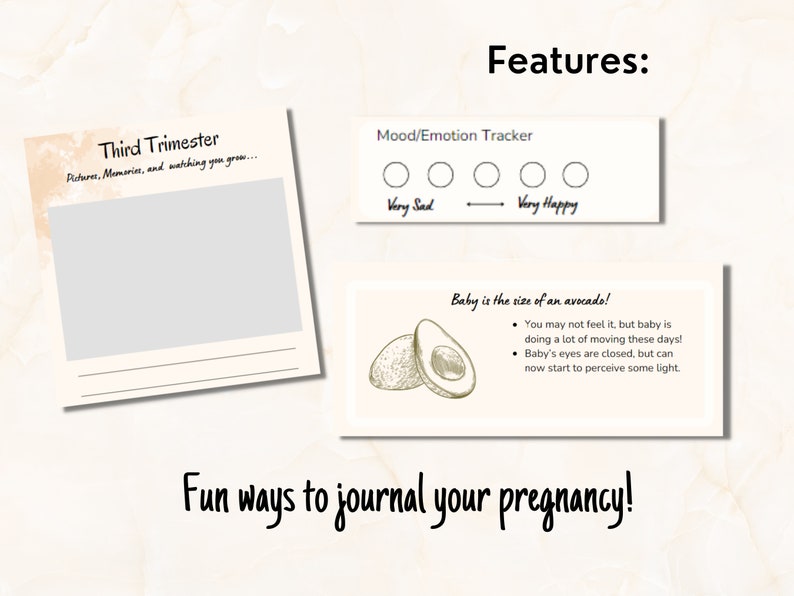 My Pregnancy Journal, Pregnancy Book, Gift for Expecting Mom, Baby ...