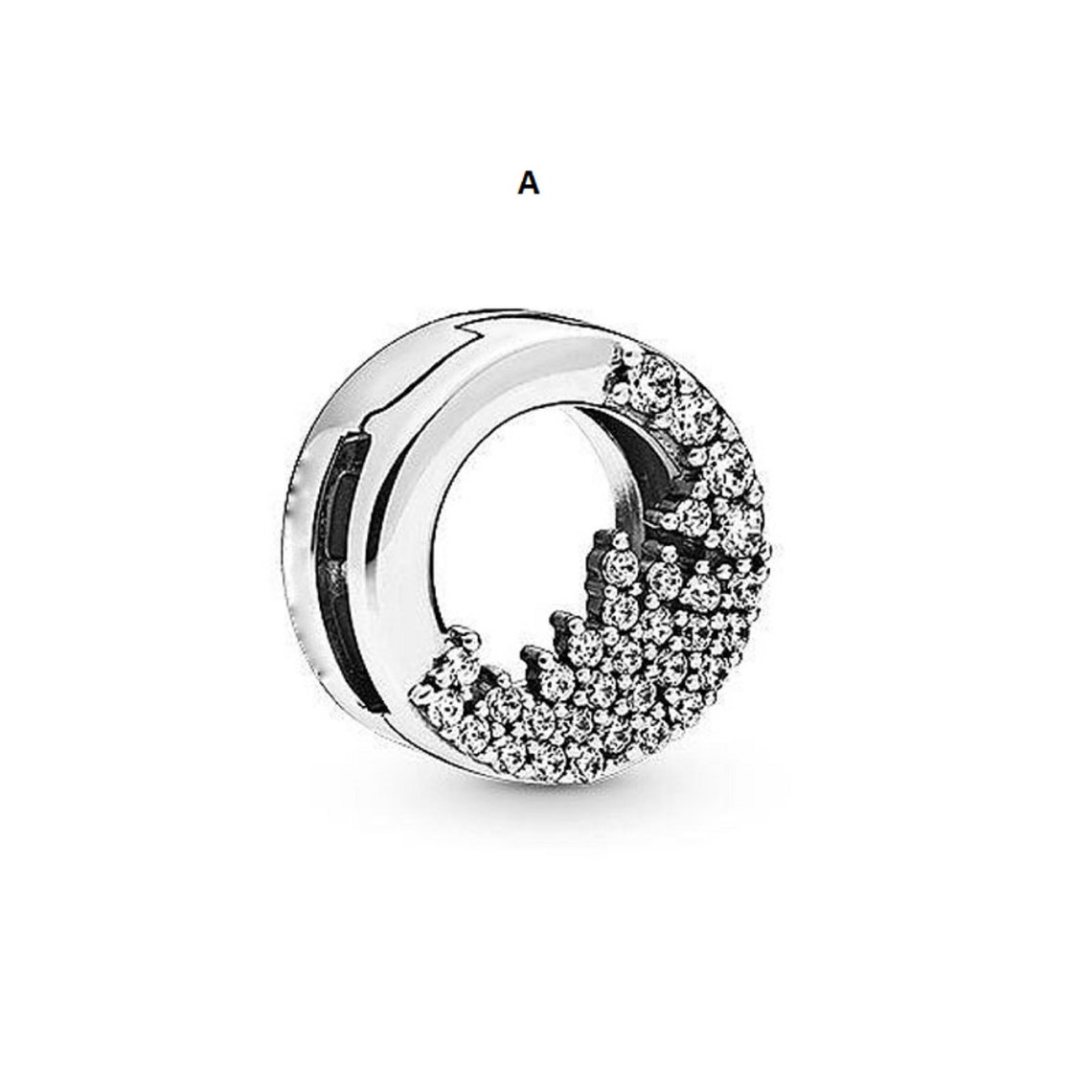 JSS Charms 925 Sterling Silver | Reflection Clips Heart Star Zircon ...