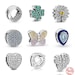 JSS Charms 925 Sterling Silver | Reflection Clips Heart Star Zircon ...