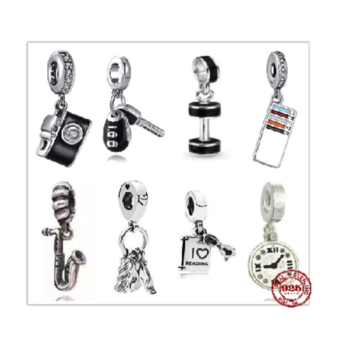 Bracelet Charms, 925 Silver Charms Fits European Pandora Charms ...