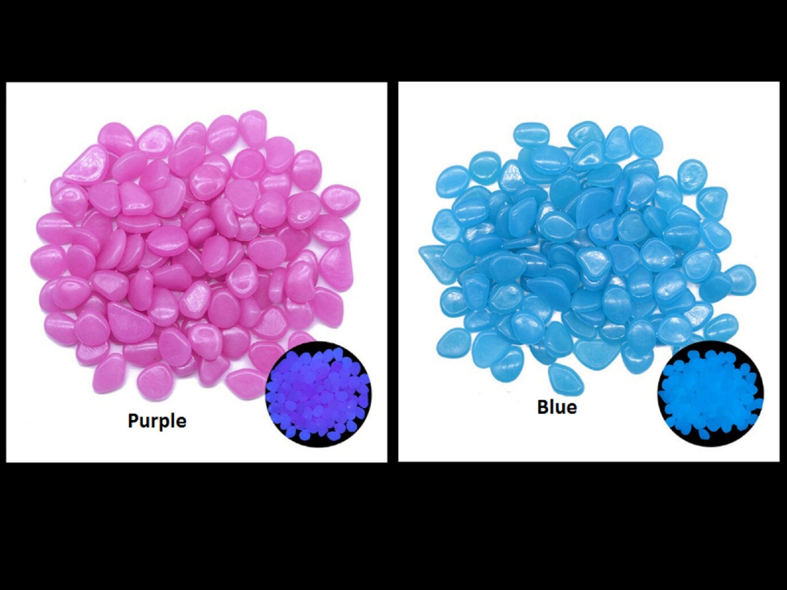 Luminous Stones Glow in the Dark Pebbles Glowing Stones for Outdoor ...