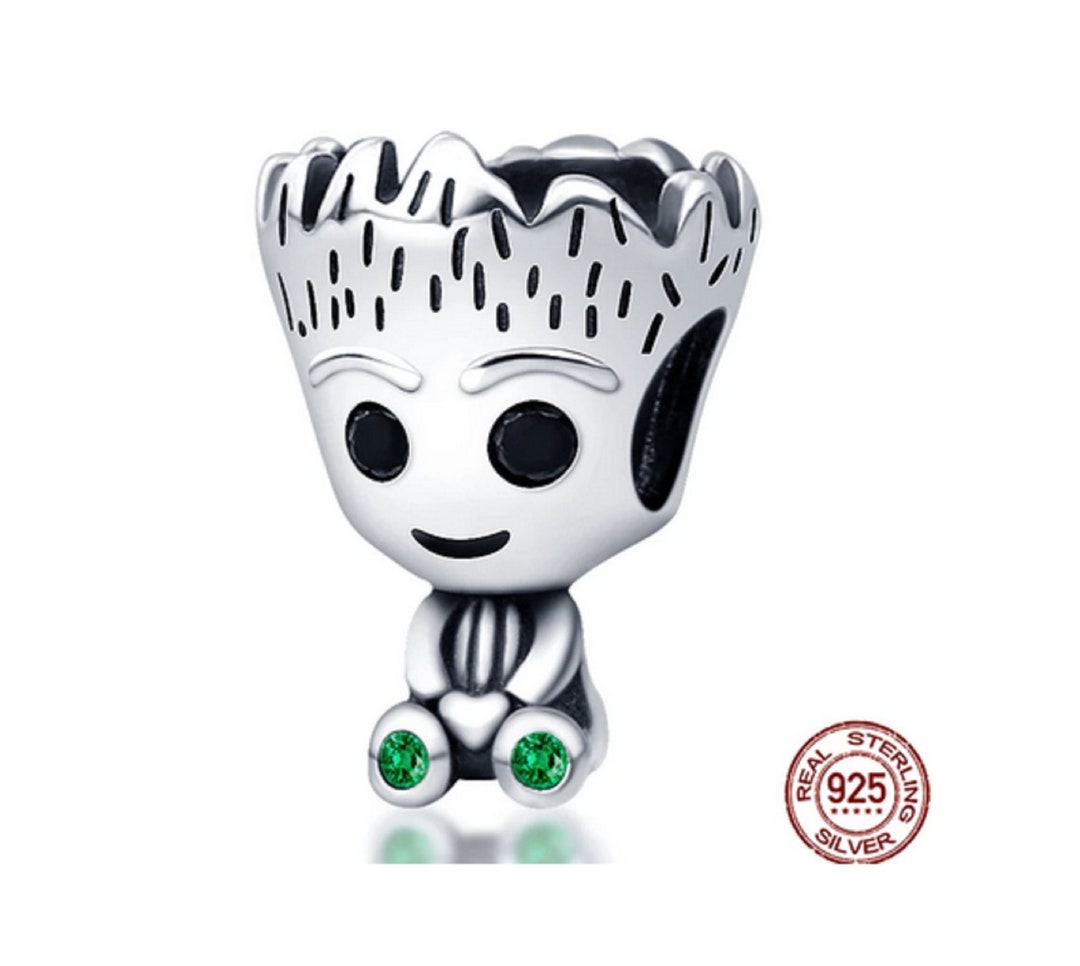 New 2022 Groot Tree Monster Charm for Bracelet CZ Beads Charm, 925 ...