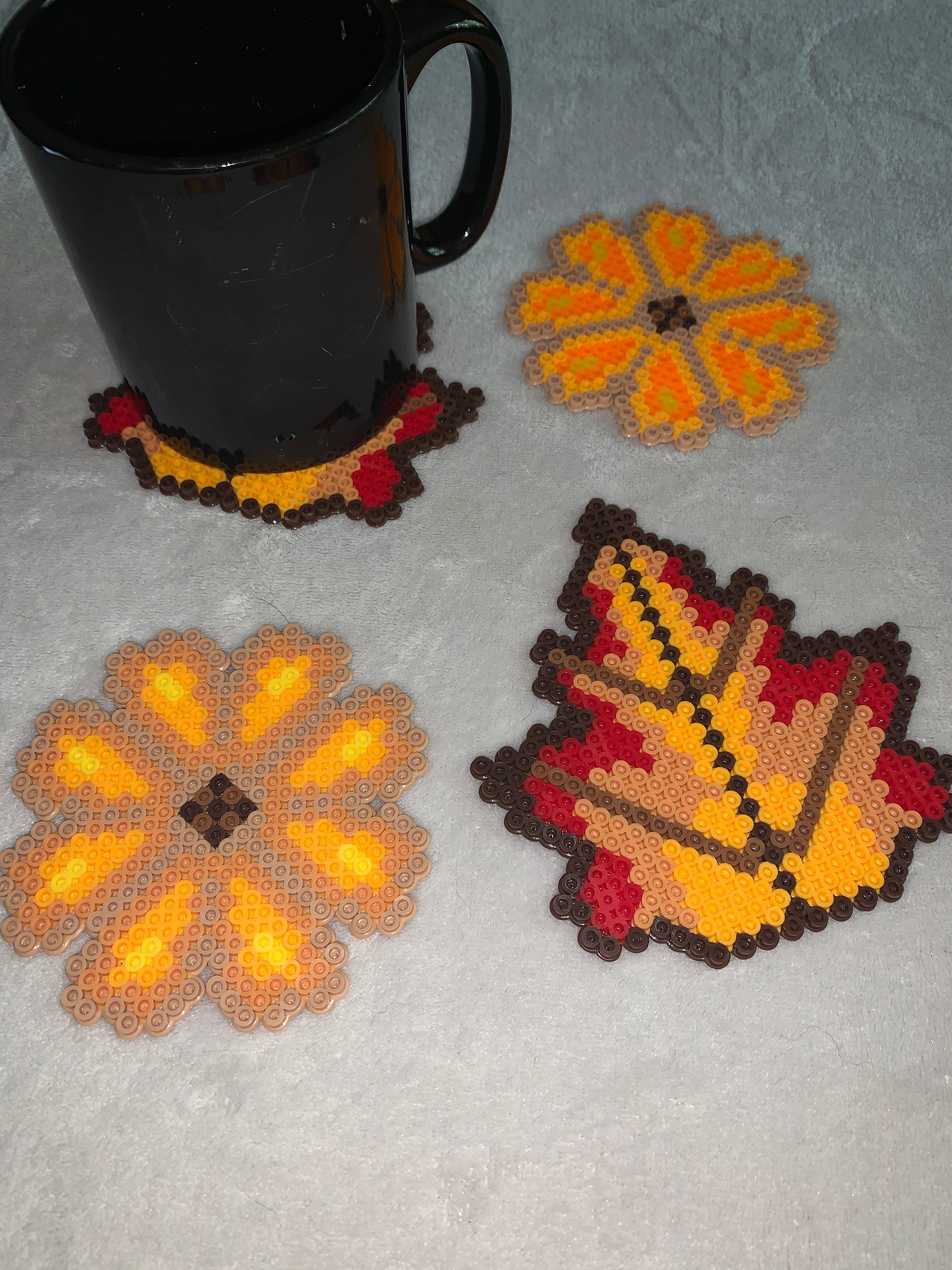 Perler Bead Coasters - Etsy