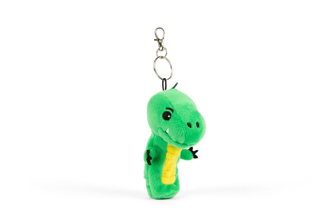 Dylan the Dinosaur | Plush Chapstick Holder Keychain Lip Balm Case ...