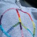 Hand Embroidered Peace Sign Hoodie - Etsy