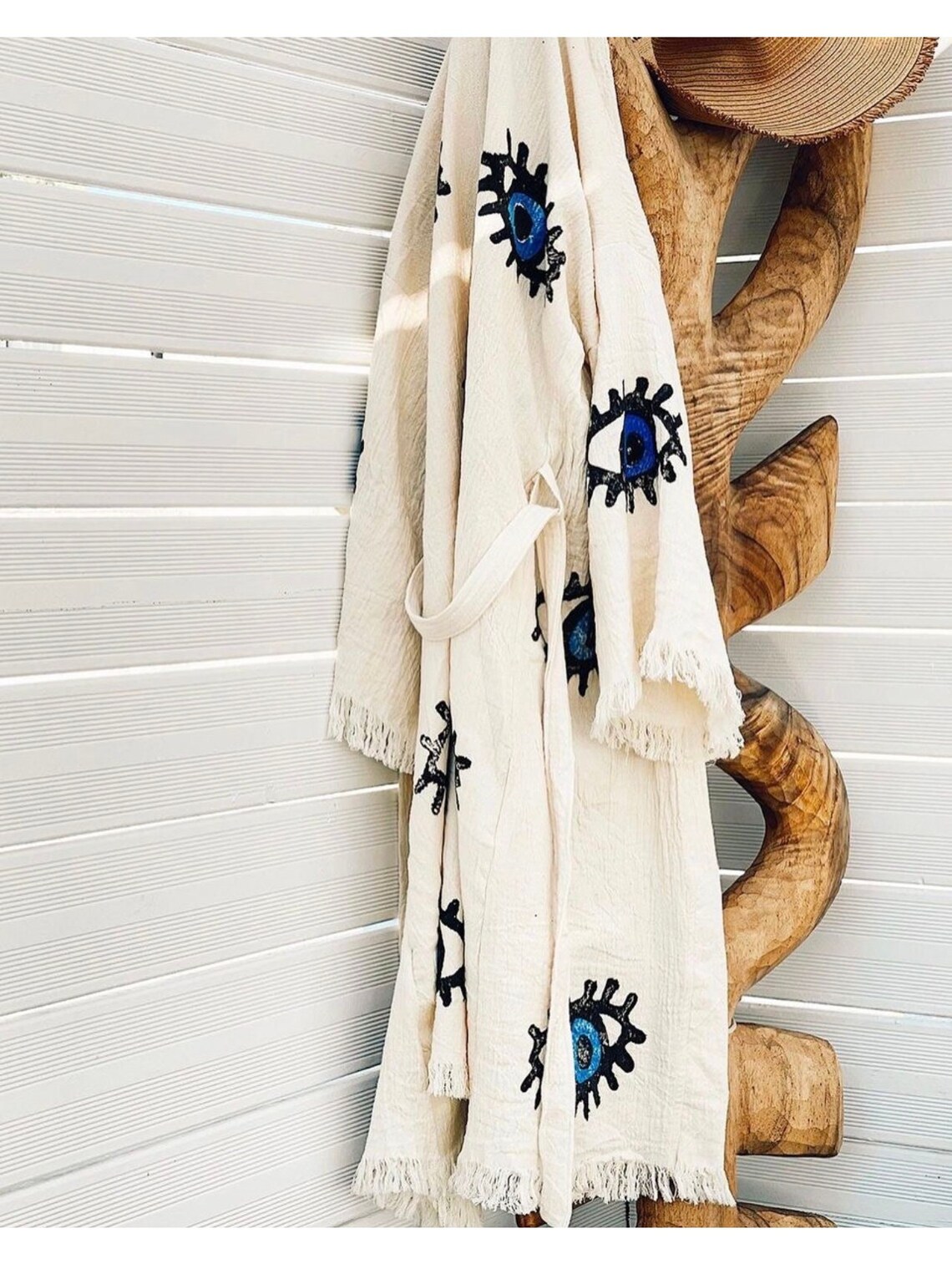 Hand Painted Evil Eye Kimono Robe - Etsy