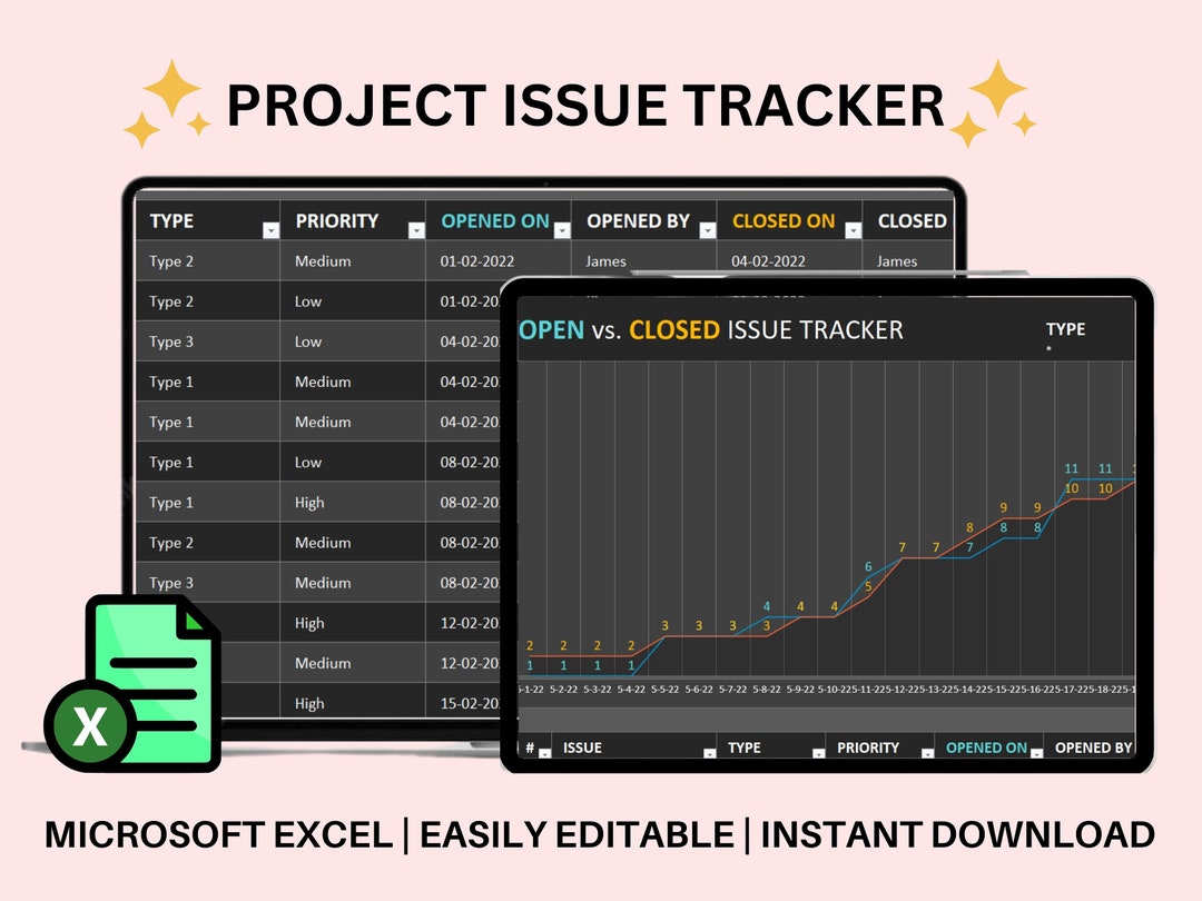 Project Tracker Excel Sheet | Business Planner | Excel Dashboard ...