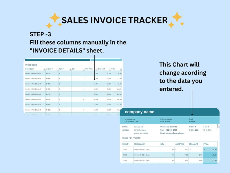 Invoice Tracker Excel Template, Invoice Tracker, Spreadsheet Template ...