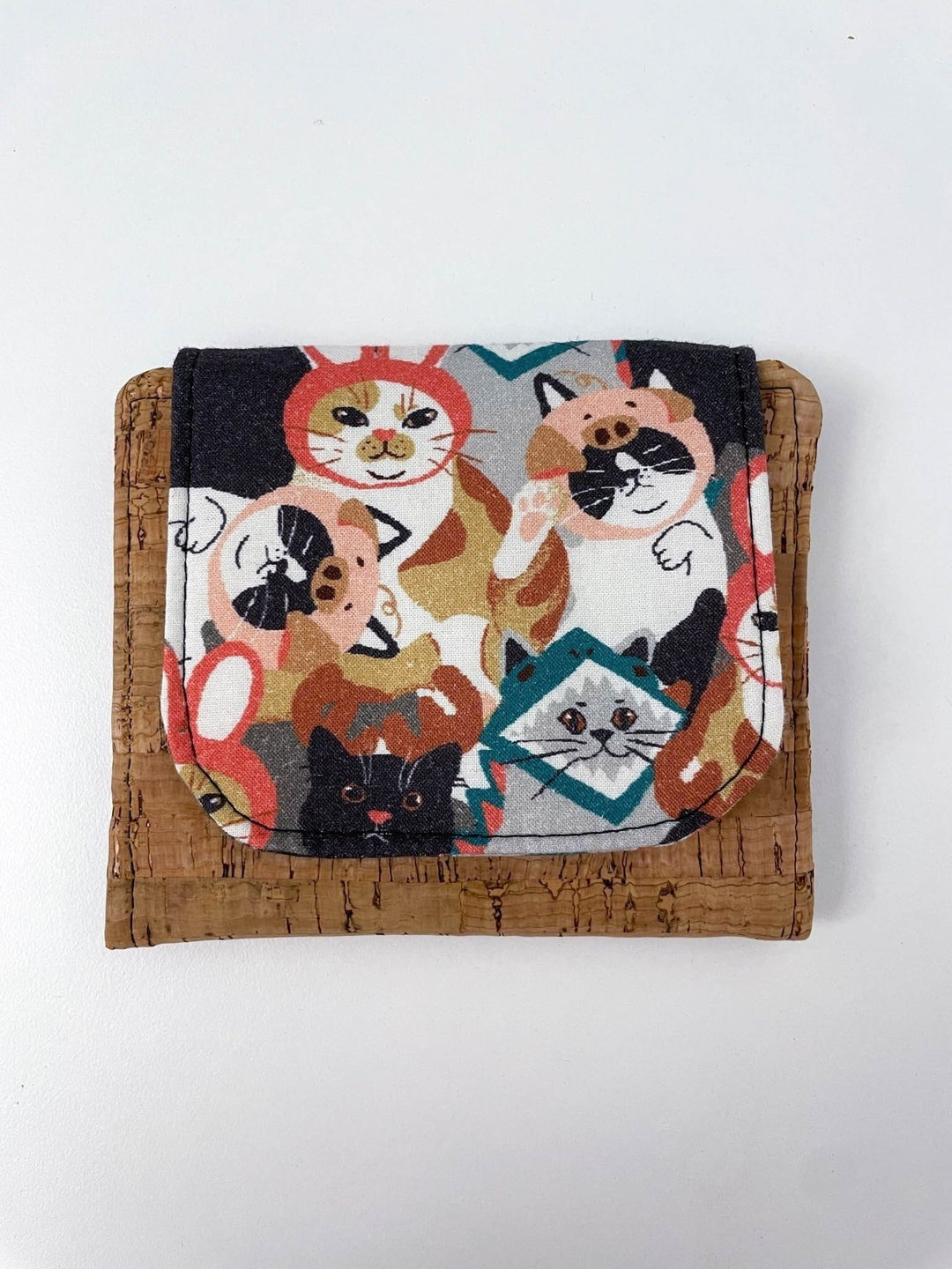 Cats in Hats Wallet Cute Silly Kitties Handmade Small - Etsy