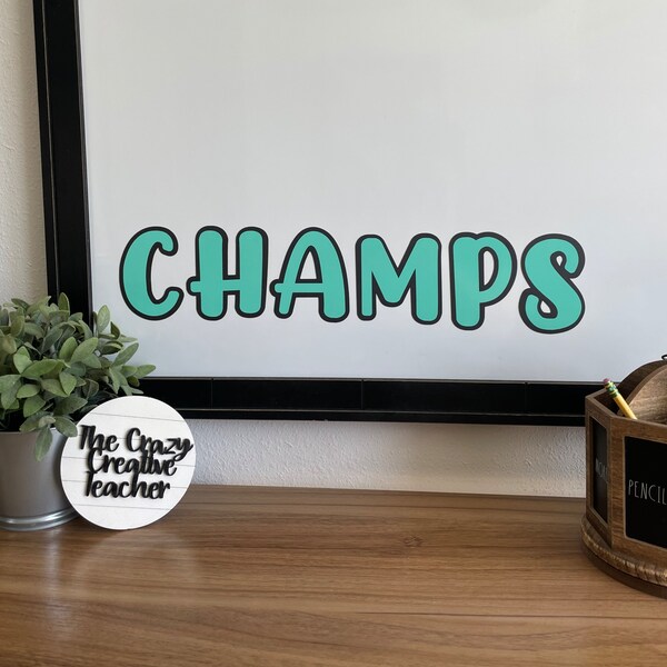 Champs Posters Classroom - Etsy