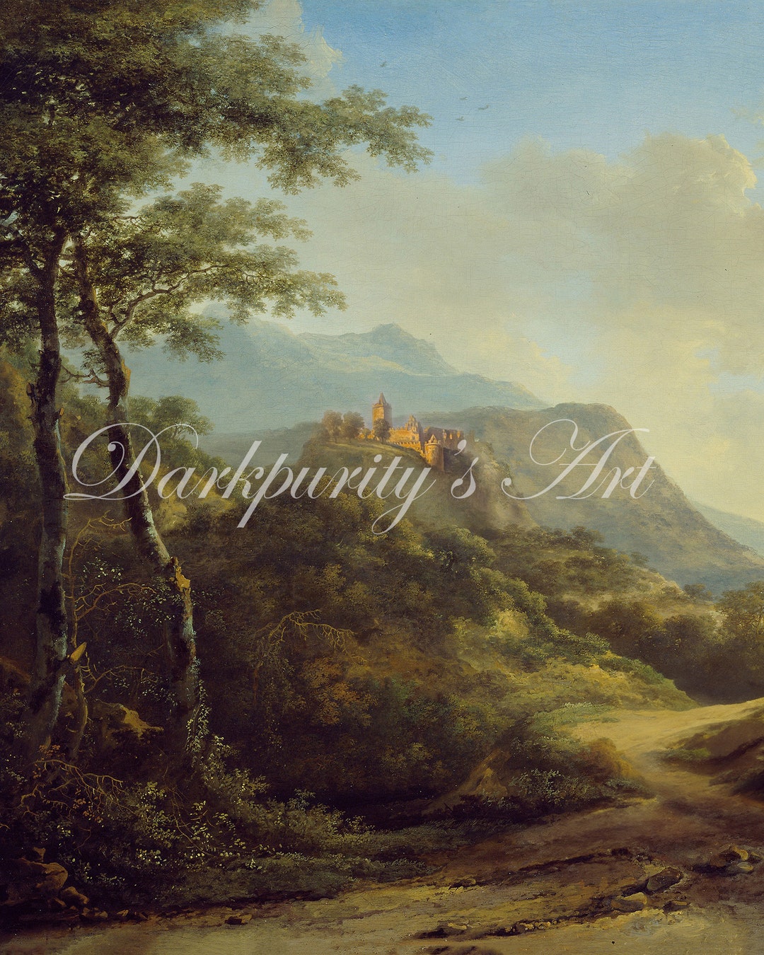 Castle View Digital Backdrop Background for Photoshop - Etsy