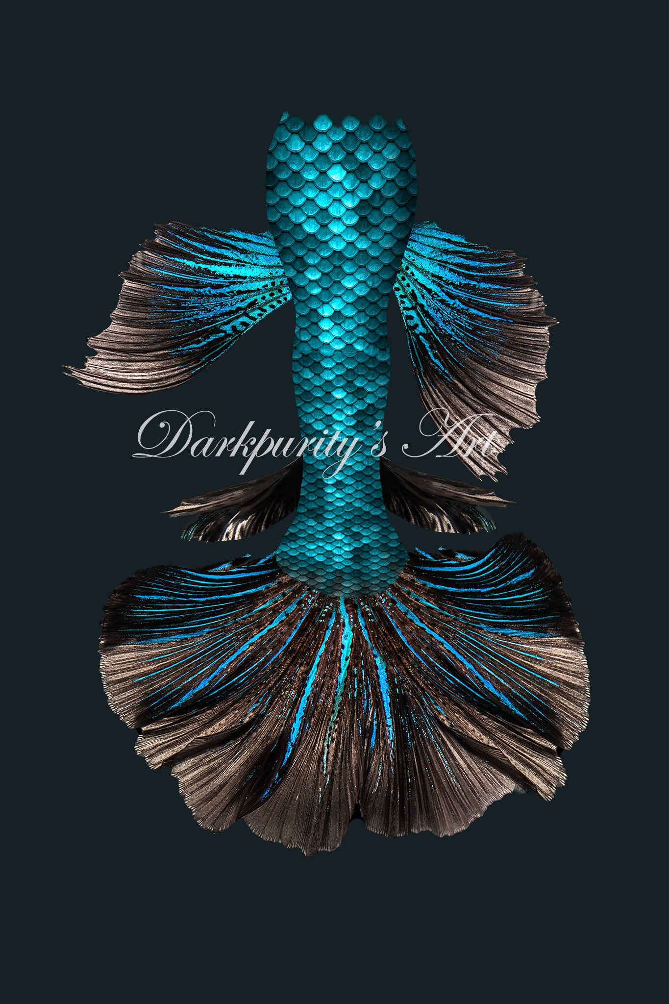 5 Pngs Mermaid Tails Siren PNG Overlay Digital Photo Prop - Etsy