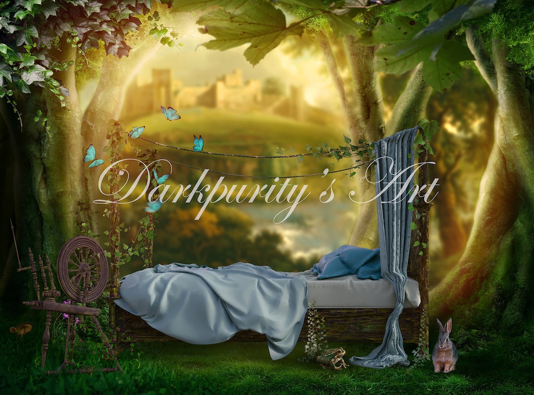 Sleeping Beauty Digital Backdrop Background for Photoshop - Etsy