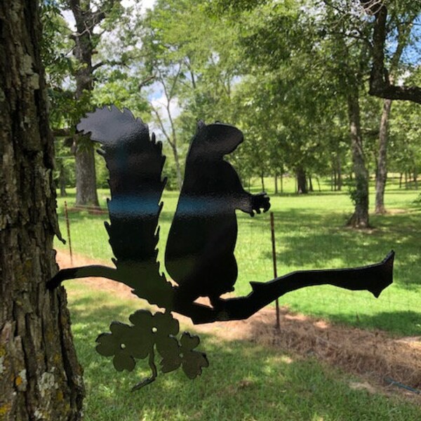 Metal Squirrel Yard Art - Etsy