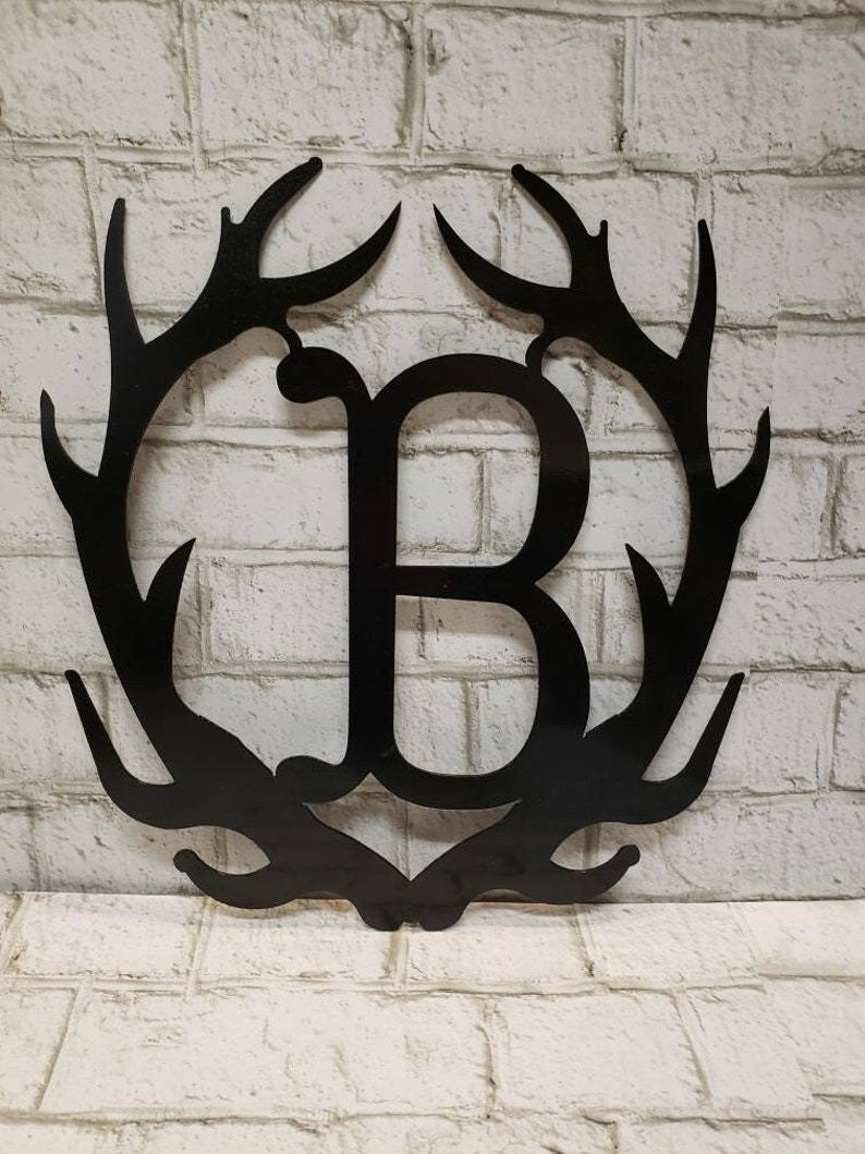 Antler Wreath Dxf Files Plasma Cut All Letters and Bare Wreath - Etsy