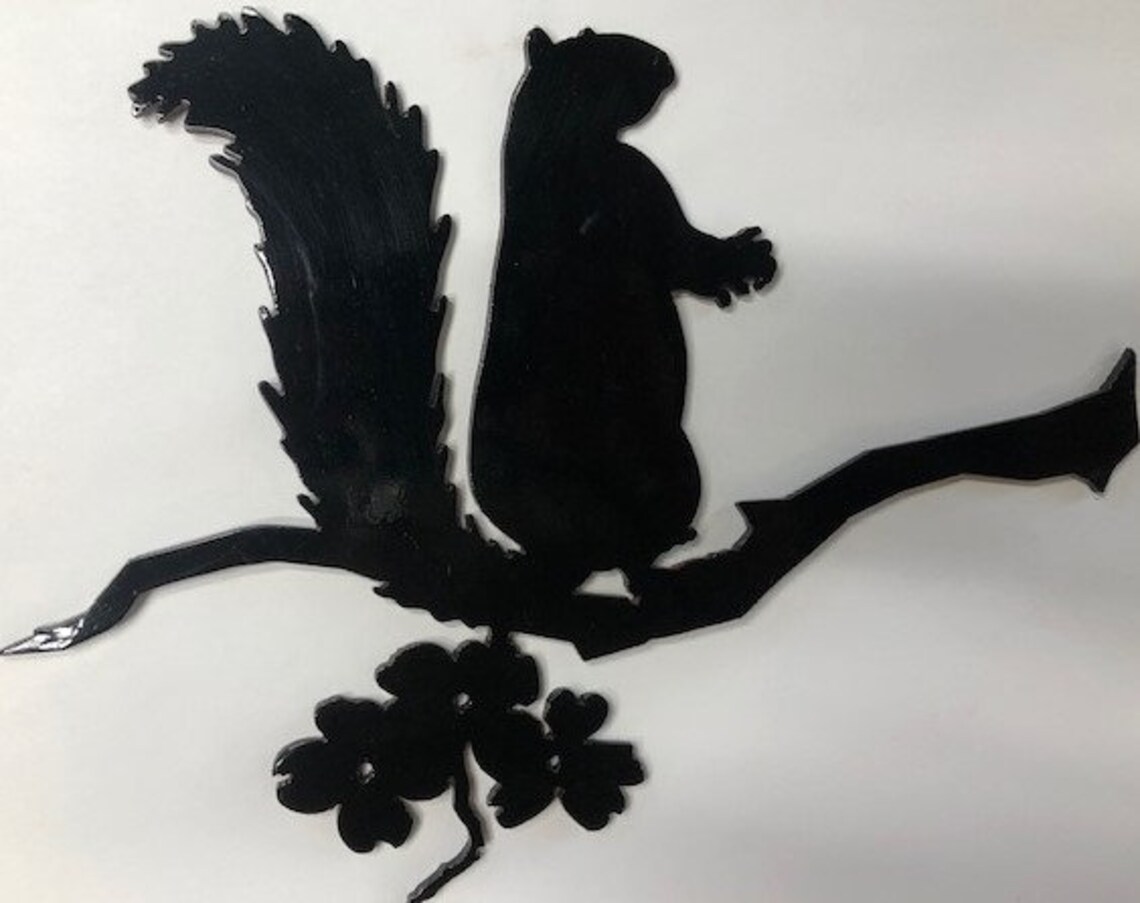 Metal Squirrel Yard Art - Etsy