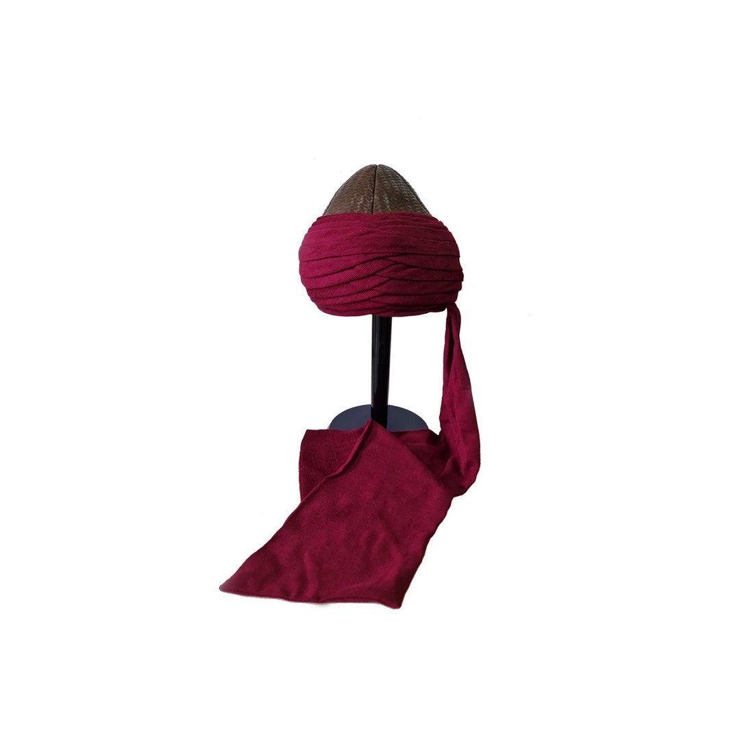 Kurulus Osman Sarik Burgandy Turban of Osman Bey Dirilis Ertugrul Kayi ...