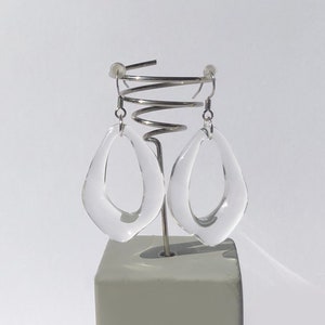 Distorted Teardrop Earrings Geometric Oval Earrings - Etsy UK