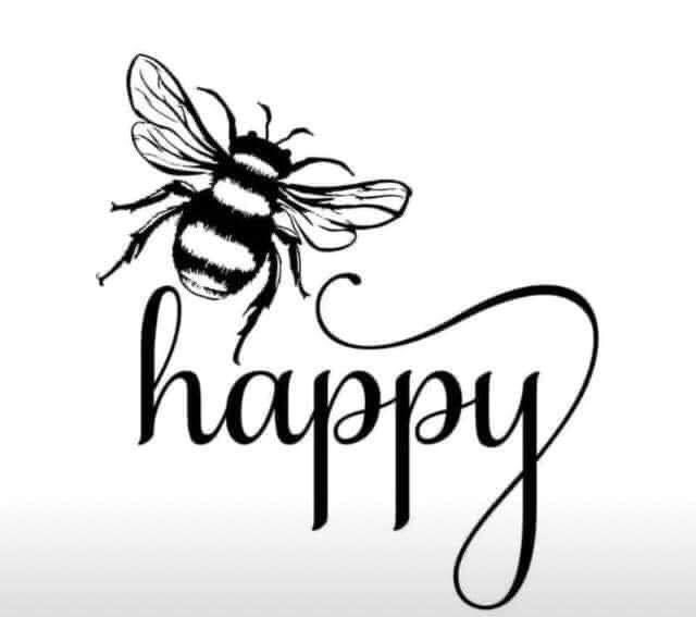 Bee Happy Sticker - Etsy
