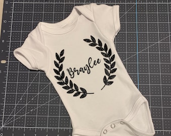 Custom Last Name or First Name Onesie®, Personalized Onesie®, Last Name ...