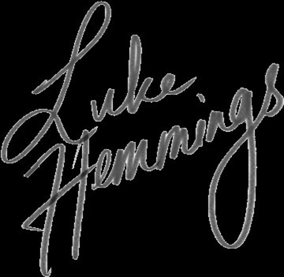 Luke Hemmings Vinyl Autograph Sticker | Etsy