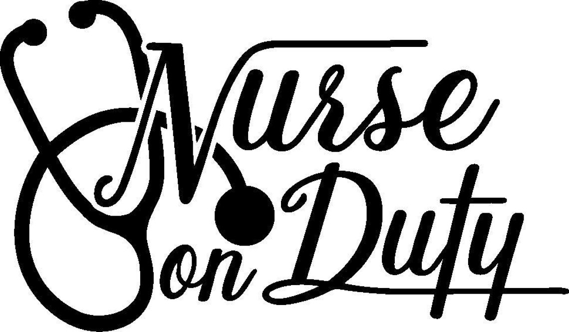 Nurse on Duty Sticker - Etsy