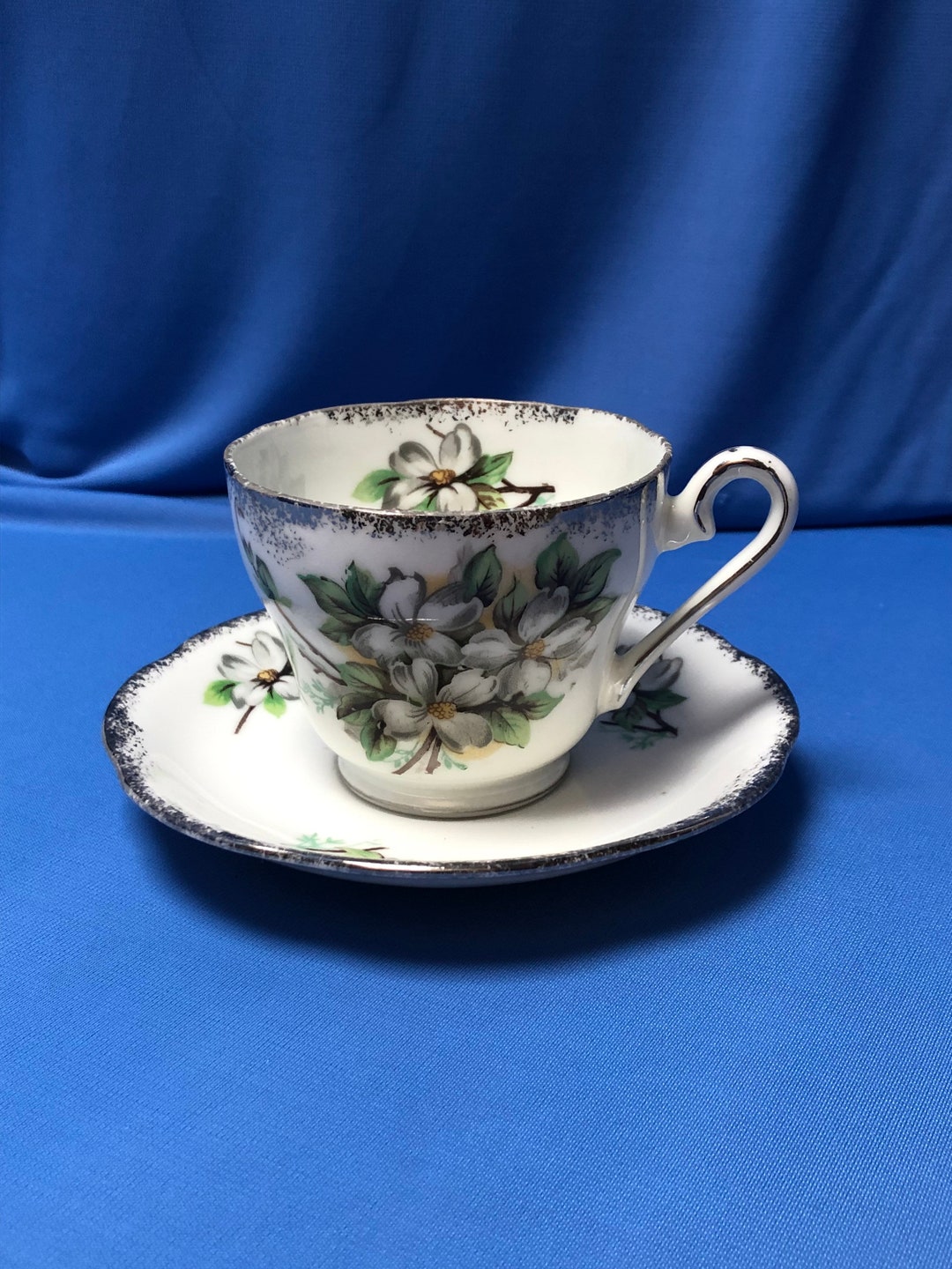 Vintage White Floral Tea Set - Etsy