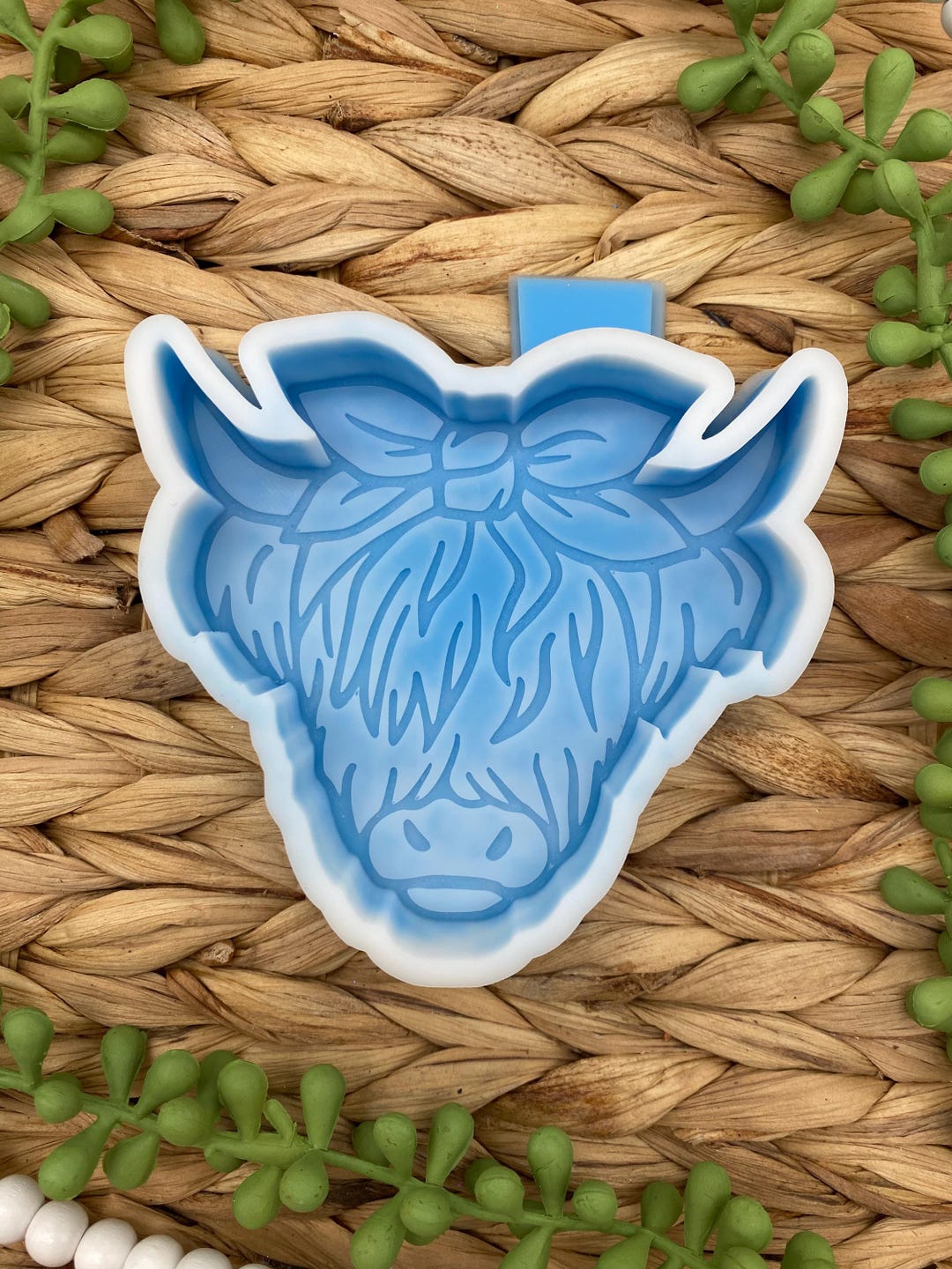 Highland Cow Freshie Mold, Cardstock Silicone Molds, Freshie Molds for ...