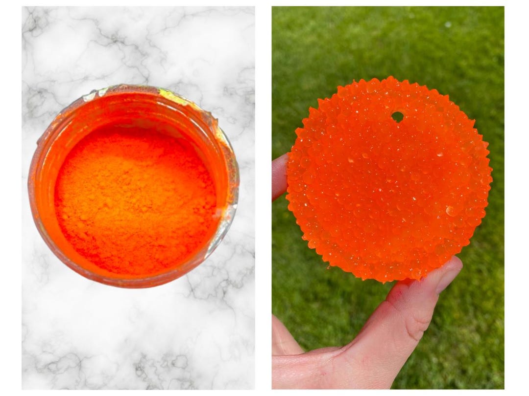Orange Fizz Mica, Neon Orange Mica Powder, Gifts for Freshie Maker ...