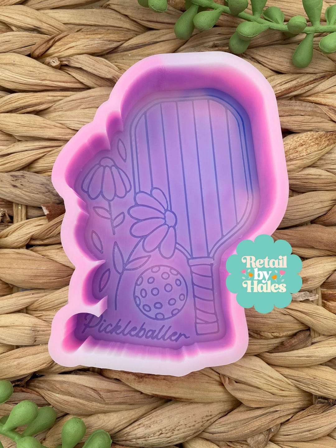 Pickleball Freshie Silicone Mold, Sport Aroma Bead Molds, Summer Sport ...