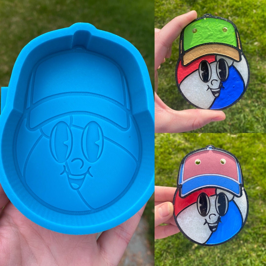 Beach Ball Dad Mold, Cardstock Freshie Mold, Sport Freshie Silicone ...