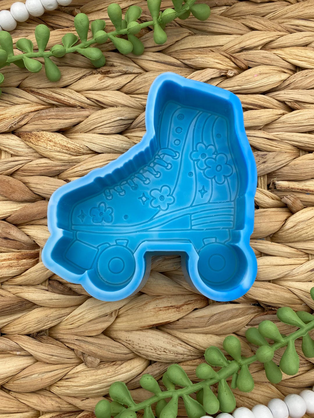 Retro Roller Skate Freshie Mold, 80's Freshie Molds, 90's Freshie Mold ...