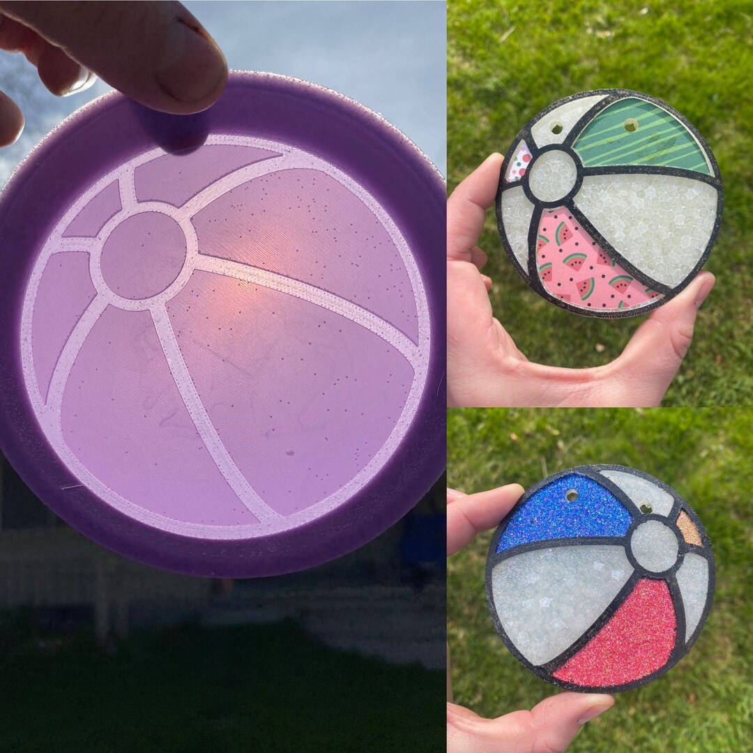 Beach Ball Mold, Summer Freshie Molds, Sun Freshie Mold, Beach Silicone ...