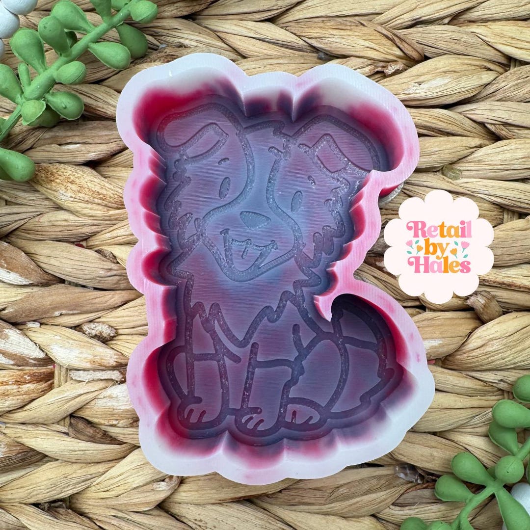 Border Collie Freshie Mold, Aroma Bead Molds, Freshie Making Supplies ...