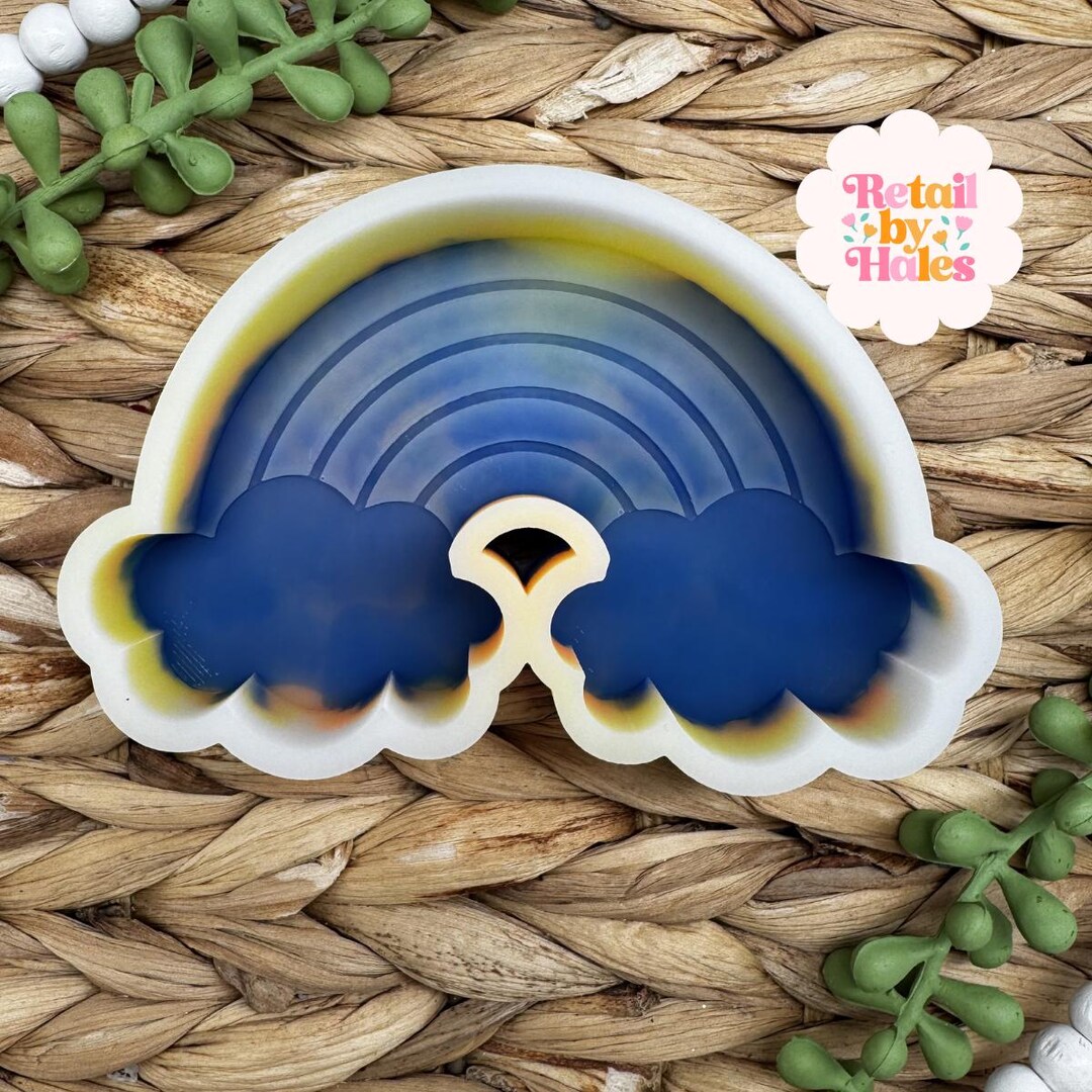 Rainbow Freshie Mold, Spring Freshie Mold, Summer Freshie Mold, Simple ...
