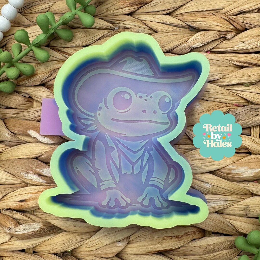 Cowboy Frog Freshie Mold, Western Freshie Molds for Men, Bestselling ...