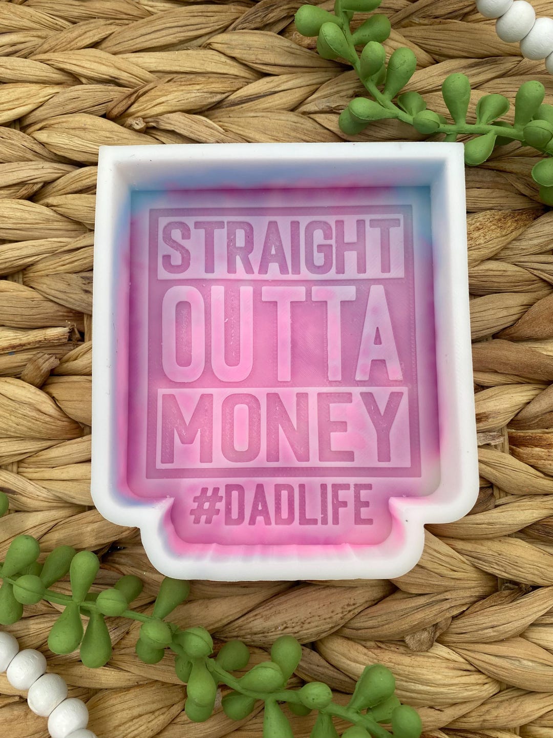 Outta Money Mold, Fathers Day Freshie Mold, Freshie Making Supplies ...