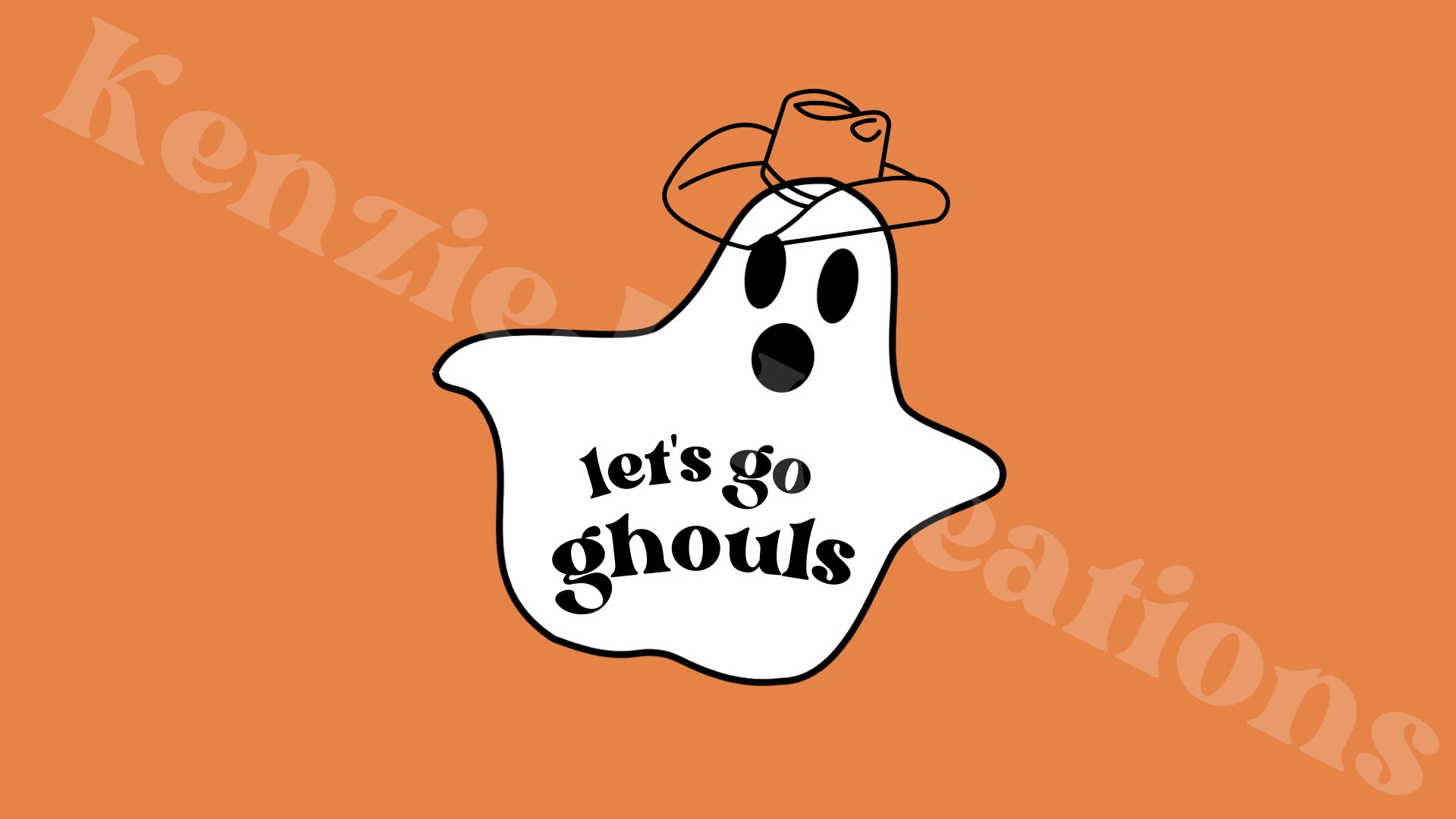 Let's Go Ghouls Halloween Desktop Wallpaper - Etsy