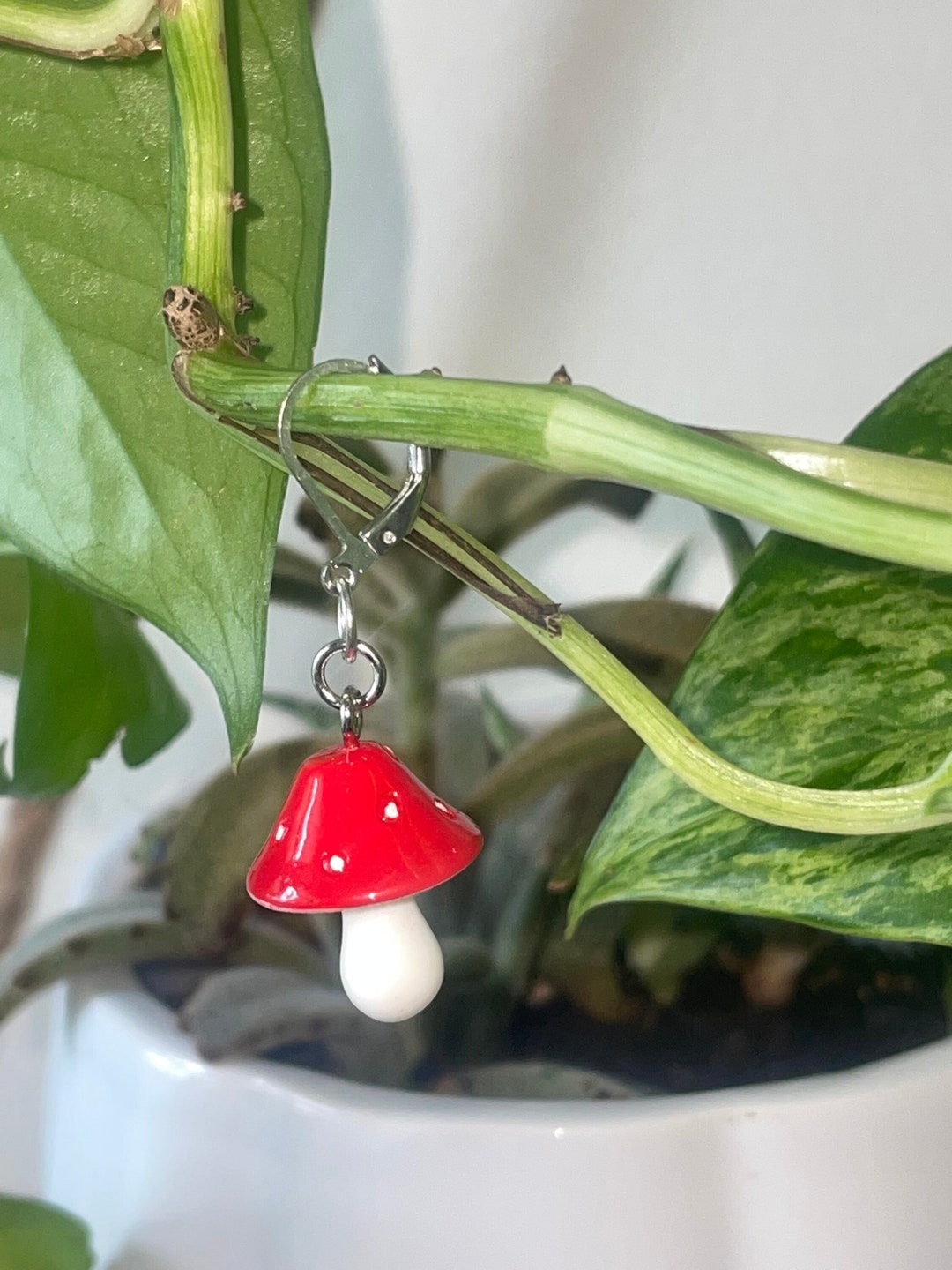 Mushroom Plant Charm Decor Plant Accessories Plant Lover - Etsy
