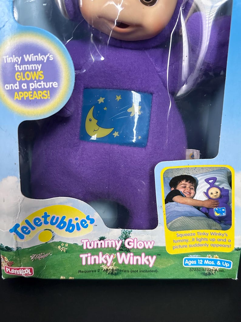 Vintage Teletubbies Tummy Glow Tinky Winky Doll - Etsy